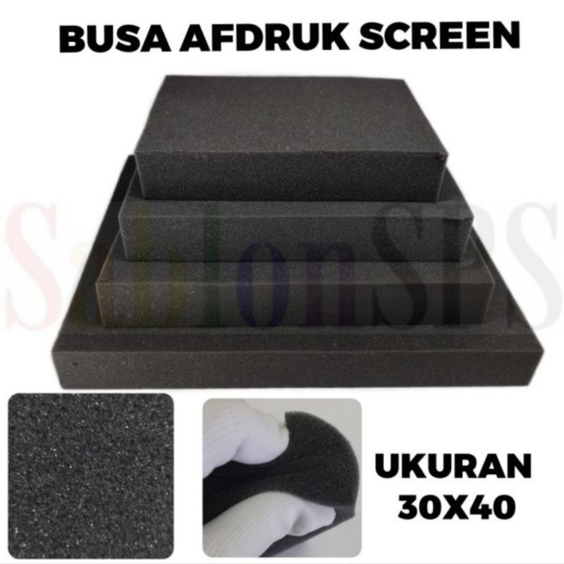 Jual BUSA HITAM AFDRUK SCREEN SABLON 30X40 | Shopee Indonesia