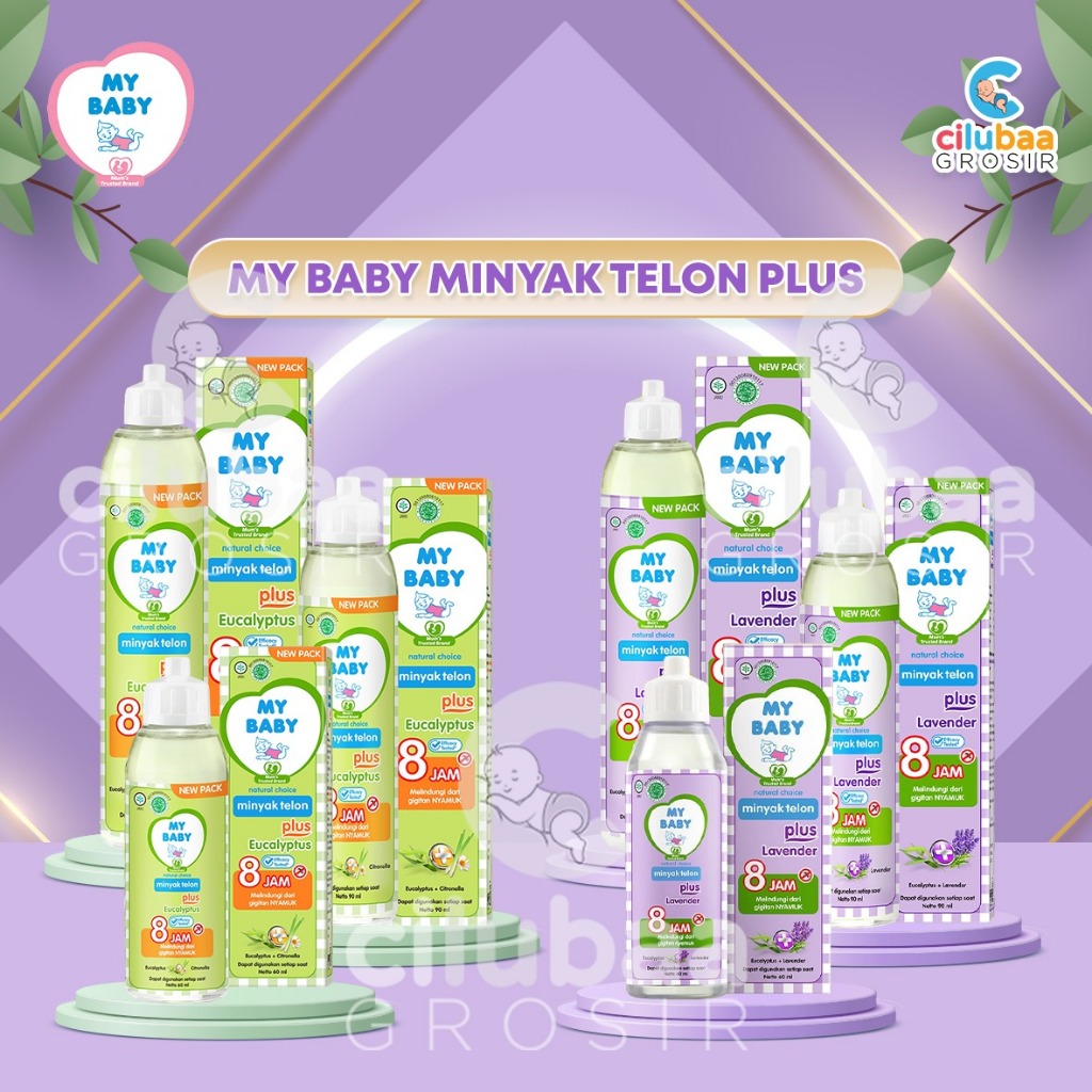 Jual MY BABY Minyak Telon Plus Eucalyptus | Lavender 60ml 90ml 150ml ...