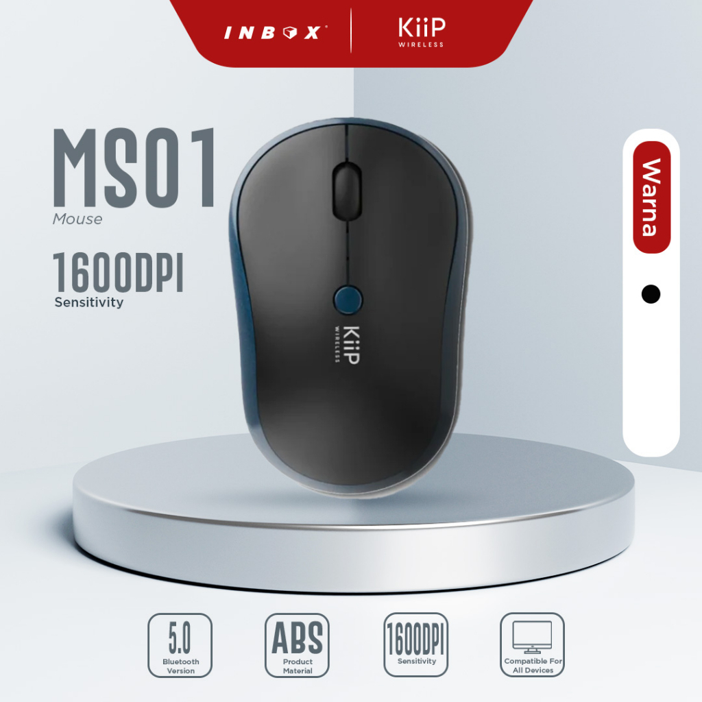 Jual KiiP - Wireless Mouse MS01 USB Dongle 2.4G 1600DPI | Shopee Indonesia