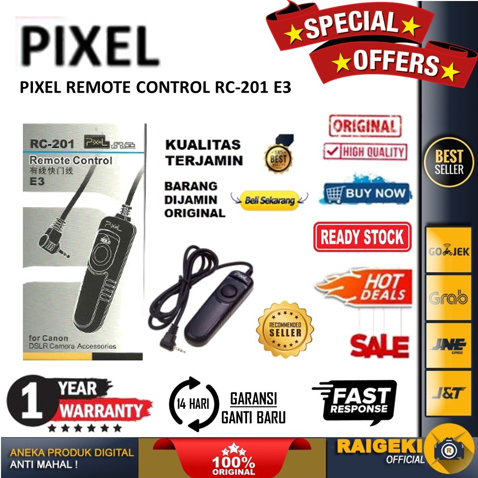 Jual Pixel RC-201 E3 Cable Remote Control Shutter Release | Shopee Indonesia