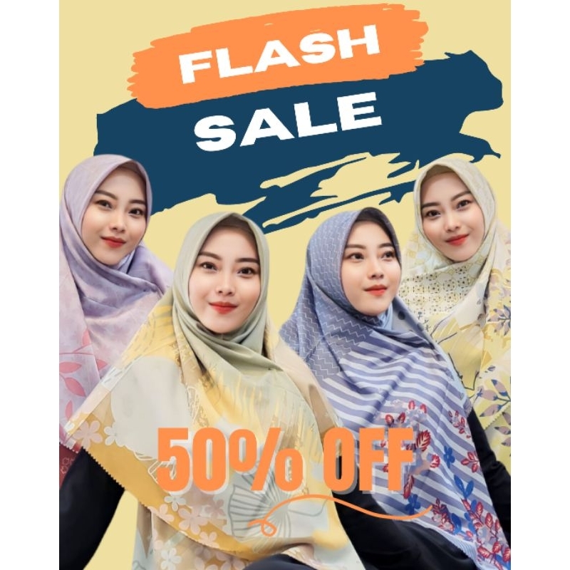 Jual PAKET Hijab Segiempat Motif Jilbab Segi Empat Azara Laser Cut ...