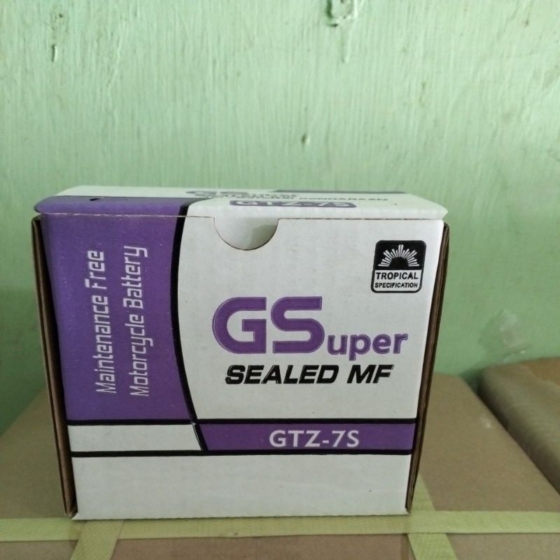 Jual Aki Motor Baru Segel Merk GS GTZ7S full kering aki siap pakai ...