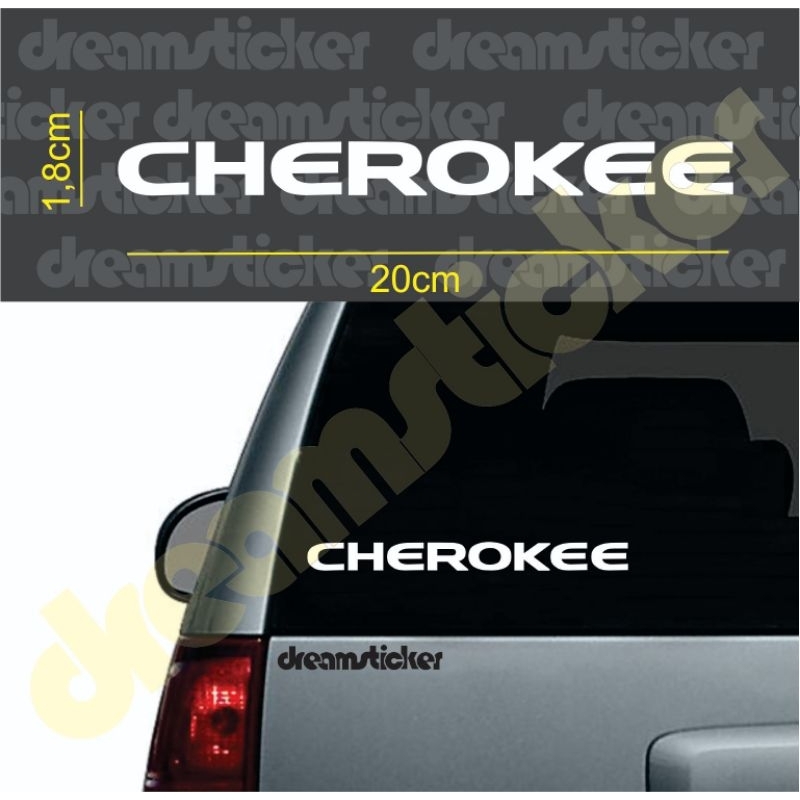 Jual Cutting Sticker Mobil Jeep Cherokee Stiker | Shopee Indonesia