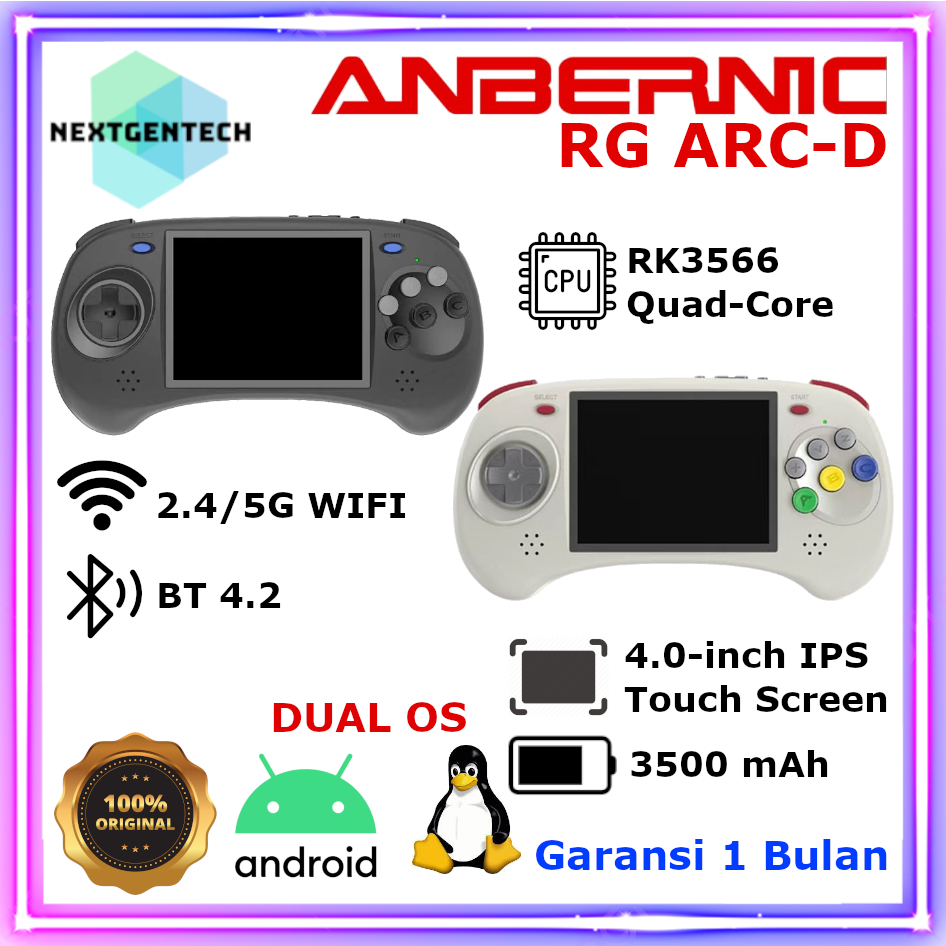 Jual Anbernic RG ARC-D Retro Handheld Game Console Fighting Arcade ...
