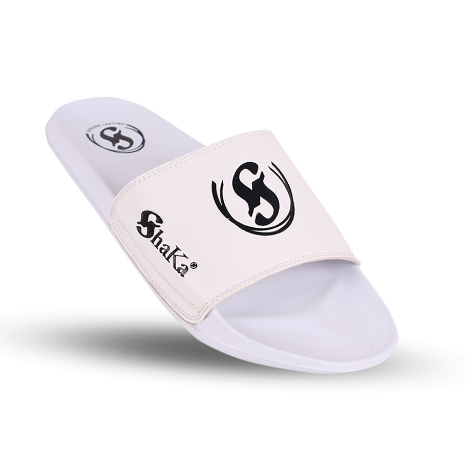 Jual Shaka Daily Big Logo Sandal Slide Casual Street Walking White ...