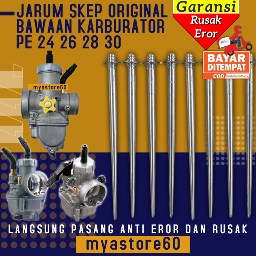 Jual Jarum Skep Sekep Karburator Karbu Carbu Carburator PE 24 26 28 PE24 PE26 PE28 Anti Macet ...