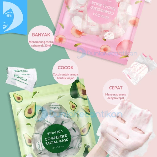 Jual Bioaqua Sheetmask Compressed DIY Berbagai Variant Lengkap Murah ...