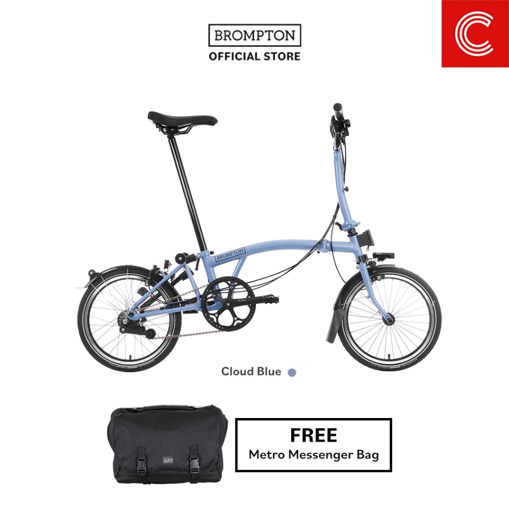 Jual Brompton C Line Explore Mid Handlebar - Cloud Blue | Shopee Indonesia