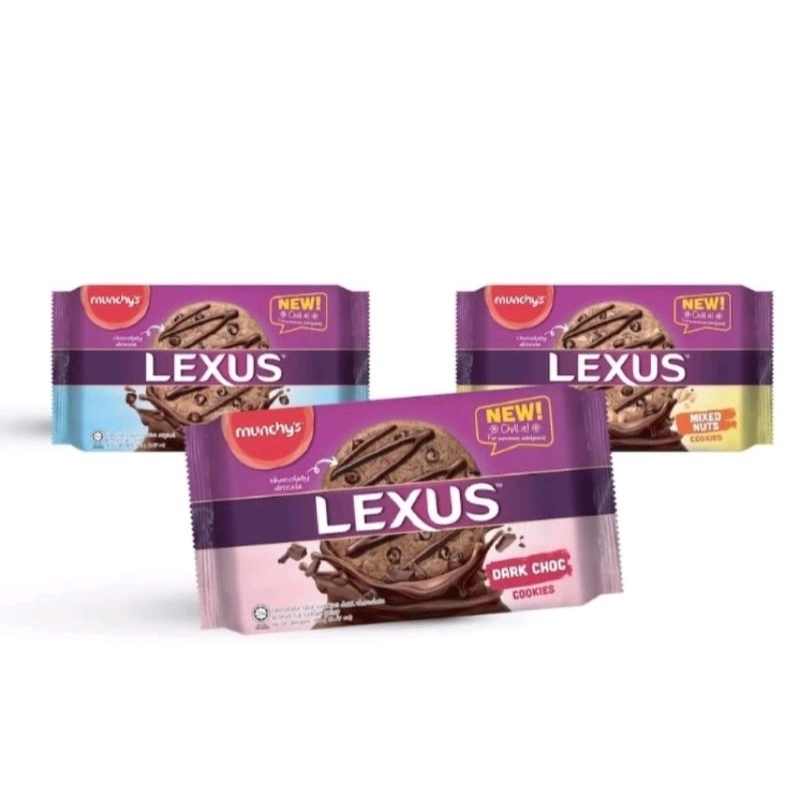 Jual NEW!! Lexus cookies chips chocolate Dark/original/mixed nuts 189gr ...