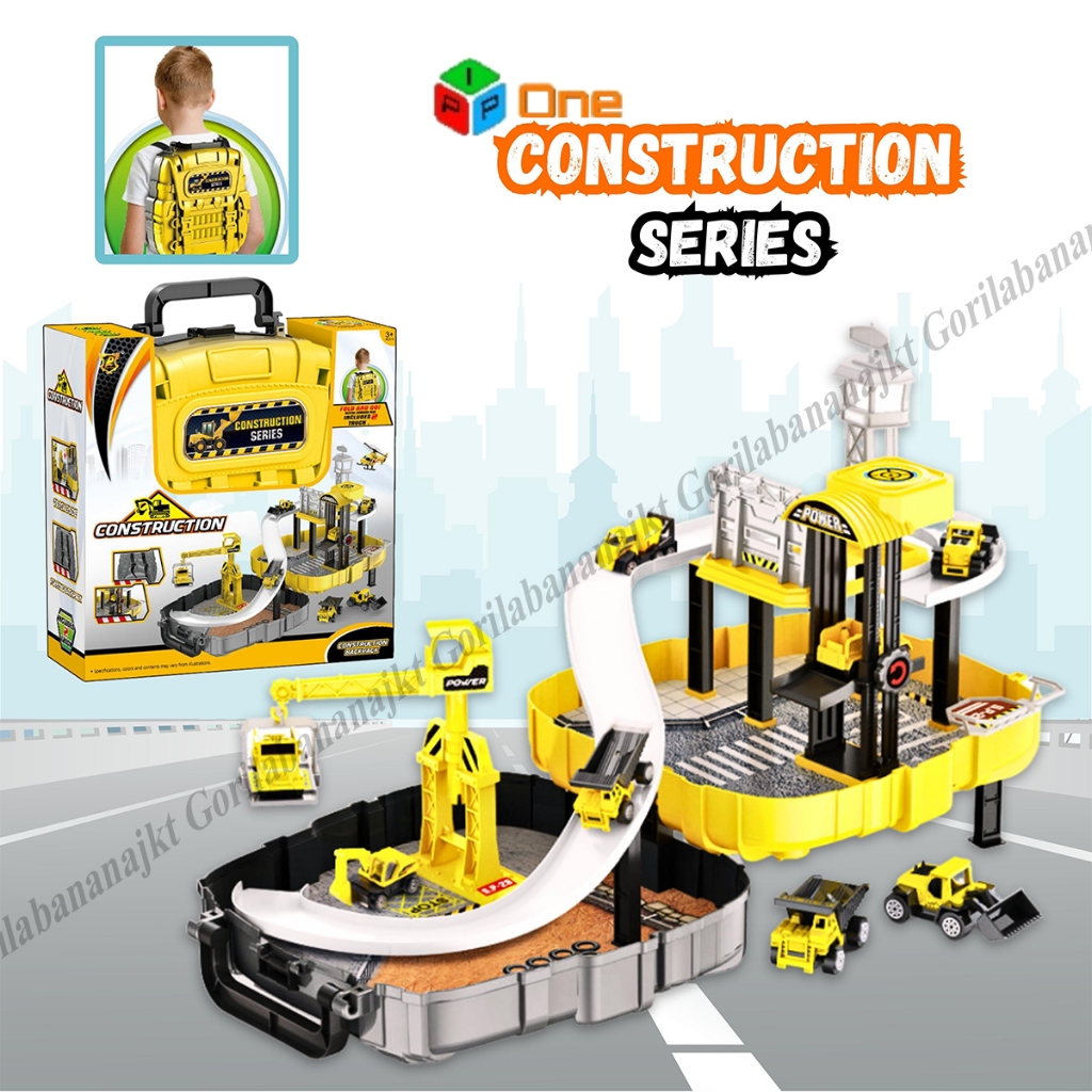 Jual Mainan Anak Tas construction backpack ransel konstruksi parkiran ...