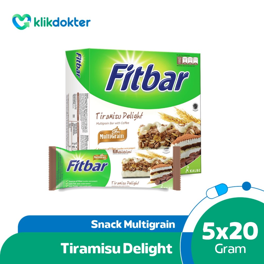 Jual Fitbar Multigrain Tiramisu Delight 5X20gr | Shopee Indonesia