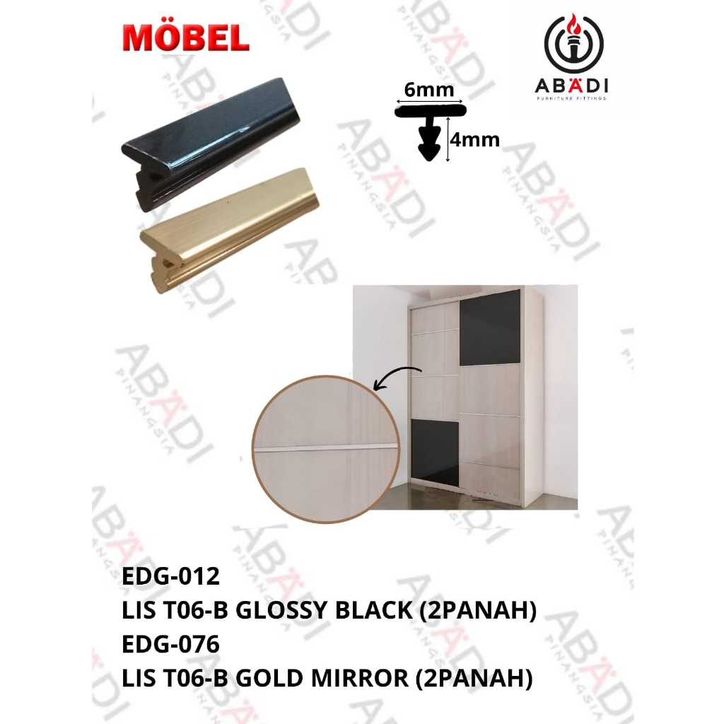 Jual Lis List Variasi Edging Alumunium Pinggiran Celah Frame Pemanis ...