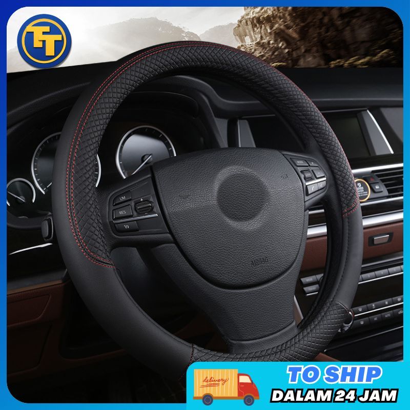 Jual [TT] Stir Sarung Kulit Pu Sarung Setir Mobil Cover Stir Kulit ...