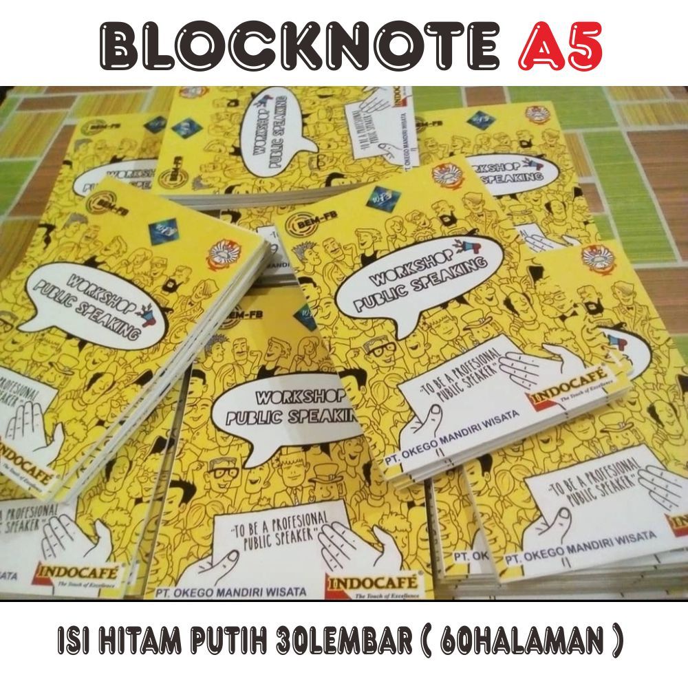 Jual Blocknote A5 custome isi 30 lembar | Shopee Indonesia
