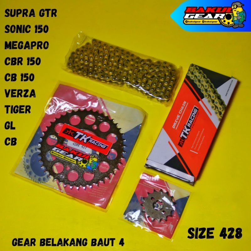 Jual Gear Set TK Racing CB 150R CBR 150R CB 150 R Sonic 150R Supra GTR 150 Verza Mega Pro Tiger ...
