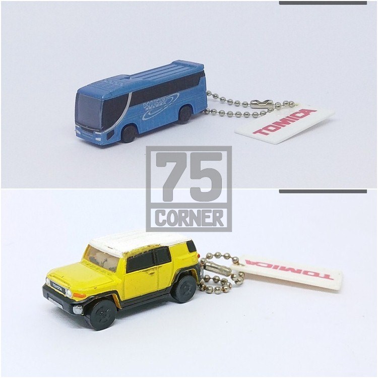 Jual [ 75 CORNER ] Tomica Key Chain Hino Selega Toyota FJ Cruiser Bus ...