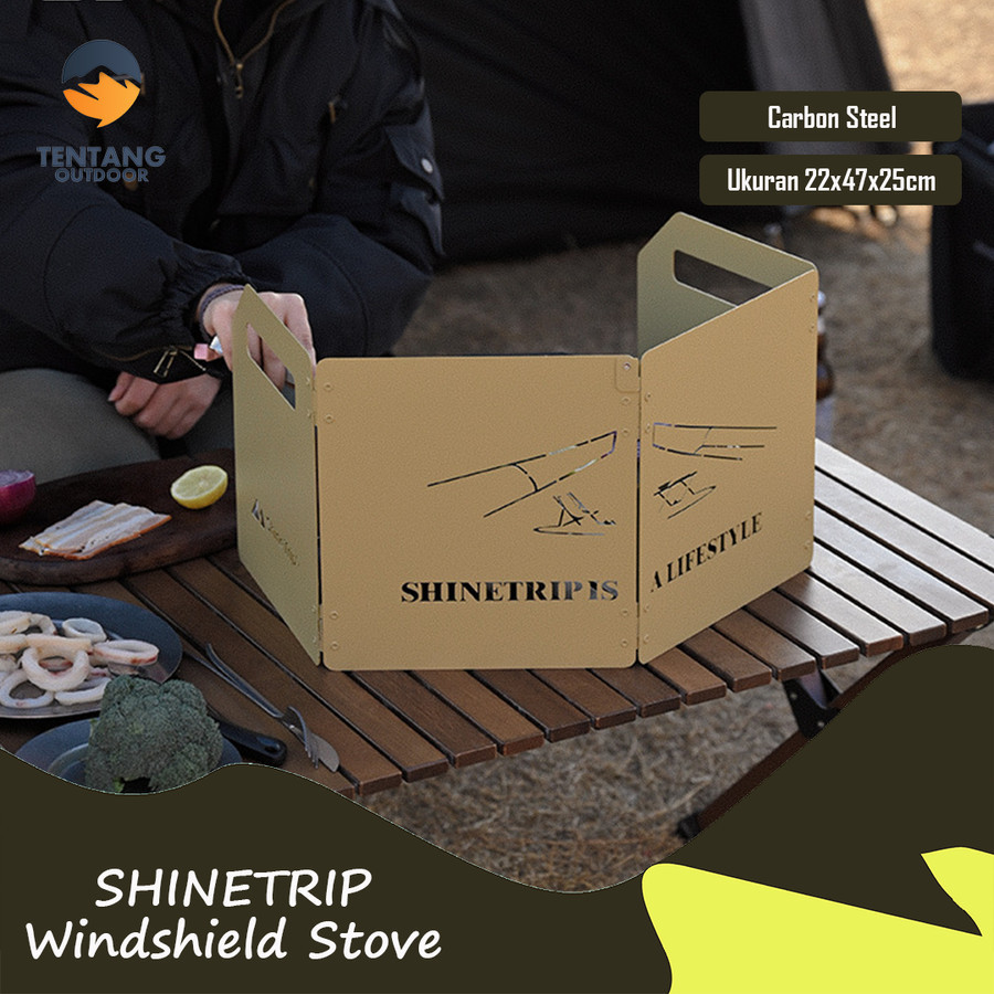 Jual SHINETRIP Windshield Plat Penahan Angin Kompor Camping Portable ...
