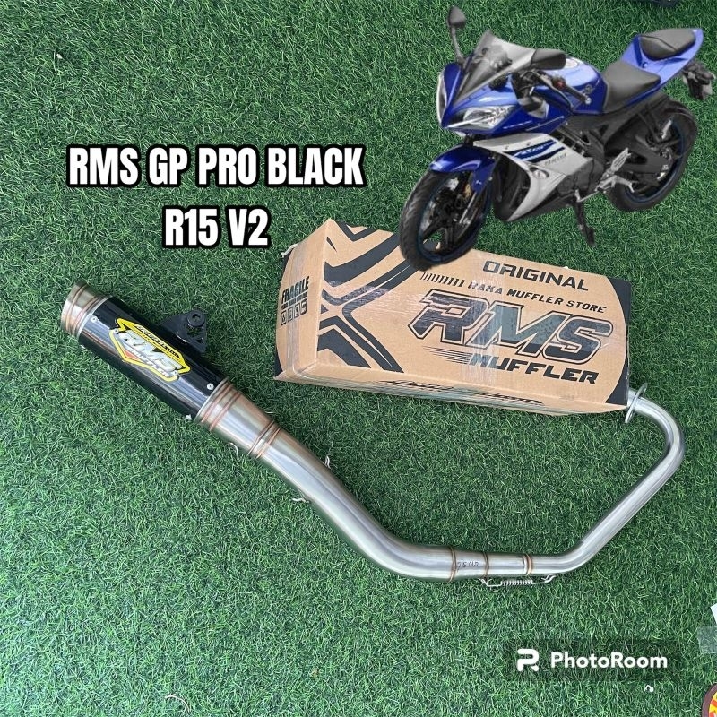 Jual knalpot r15 v2 r15 old r15 v3 vixion r155 rms gp pro black ...