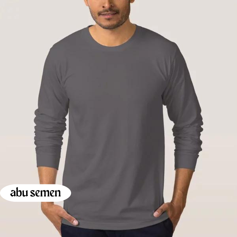Jual KAOS POLOS LENGAN PANJANG COTTON COMBED PREMIUM - KAOS LENGAN ...