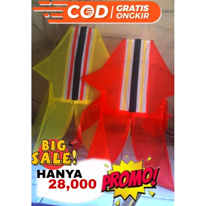 Jual Layangan Bebean 70cm knockdown, Layang- layang murah meriah ...