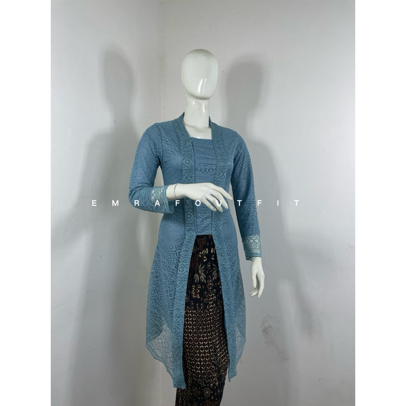 Jual kebaya kutubaru brokat / kebaya brokat / kebaya couple | Shopee Indonesia