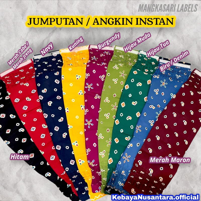 Jual Jumputan instan / Angkin langsung pakai tanpa tali / Pelengkap ...
