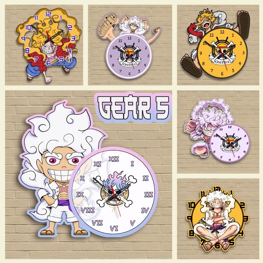 Jual Myu - Jam Dinding One Piece Gear 5 Luffy d monkey Manga Anime ...