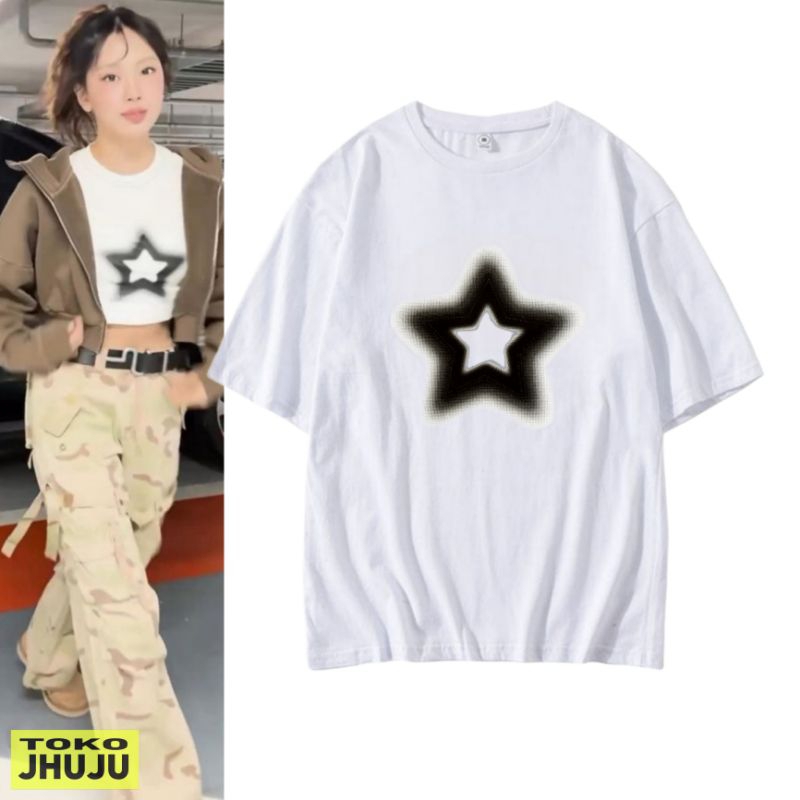 Jual Kaos Hyein Nwjs Bunnies Tokki Star Half Tone | Shopee Indonesia