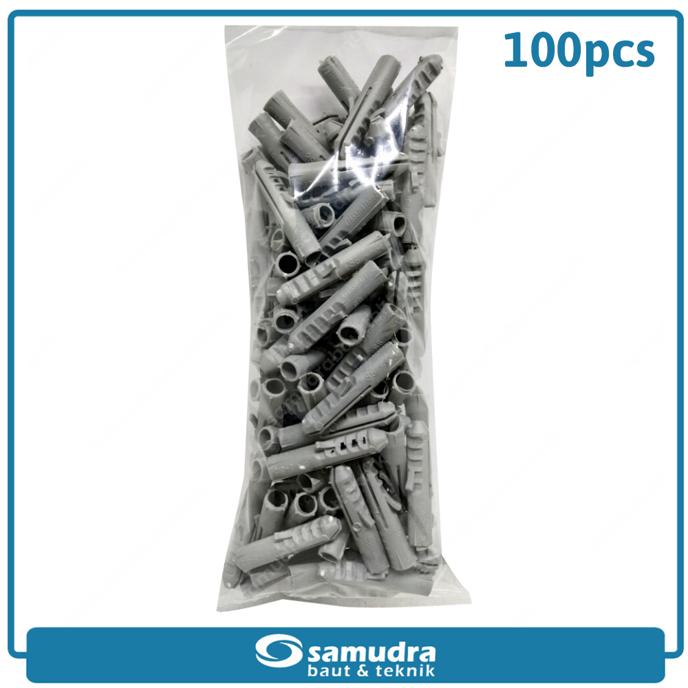 Jual Angkur Tembok S8 100 pcs Skrup Beton Lubang Dinding Baut Bata ...