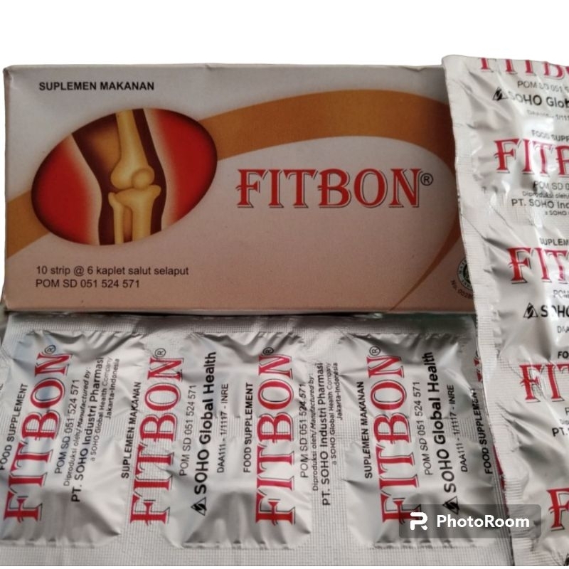 Jual FITBON Strip isi 6 Tablet/Suplemen Kesehatan Tulang dan Sendi ...