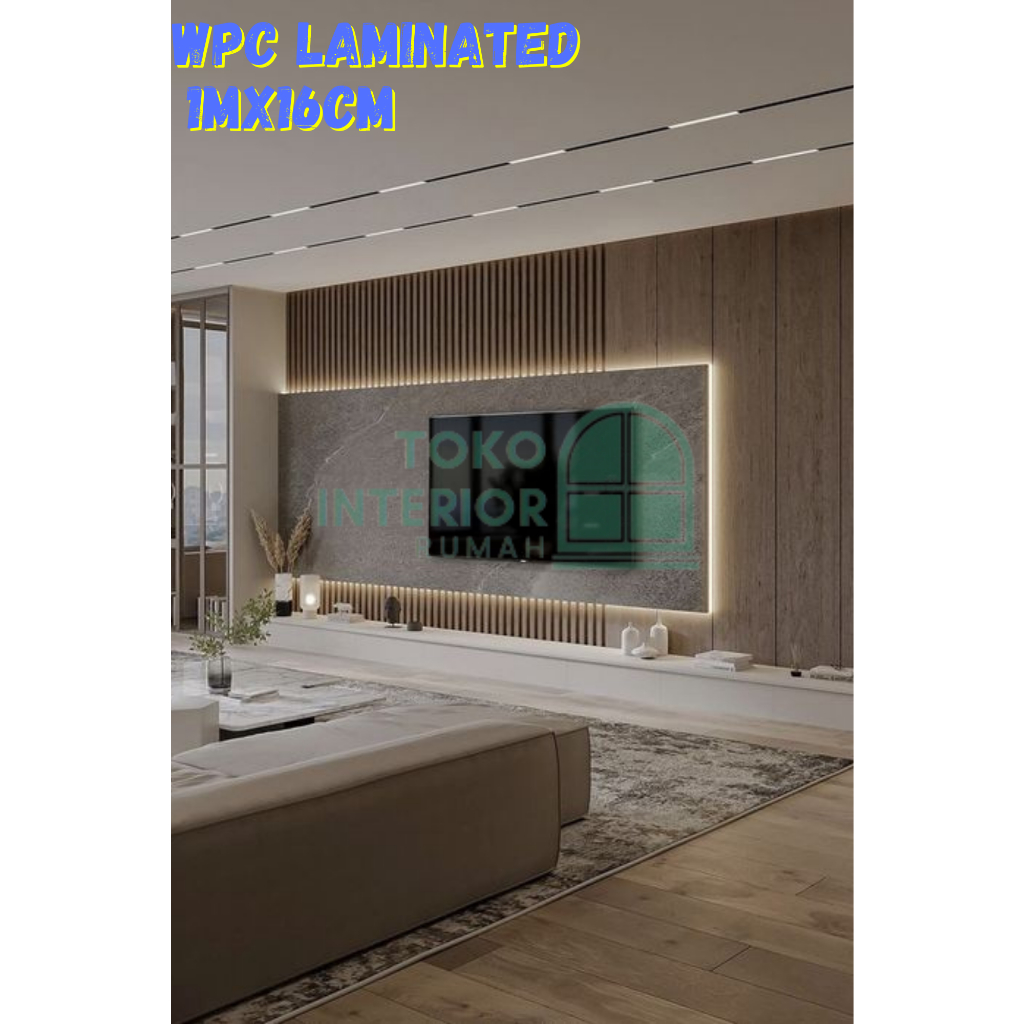 Jual PROMO!!! Wall panel WPC/ Wood panel PVC 1M X 16CM Berbagai Macam ...