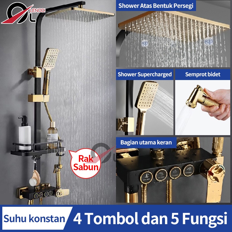 Jual Shower set 4 Fungsi Panas-Dingin Dengan Faucet / set sower kamar ...