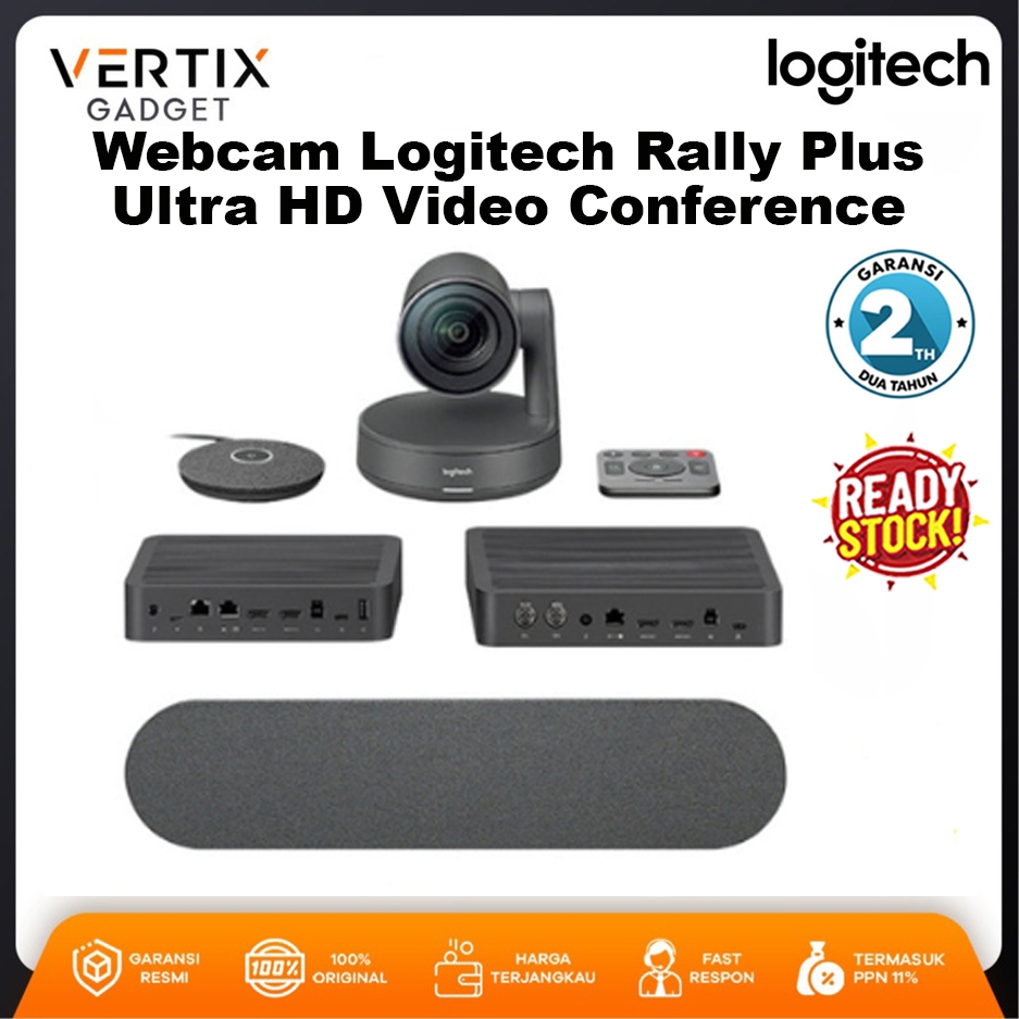 Jual Webcam Logitech Rally Plus Ultra HD Video Conference System ...