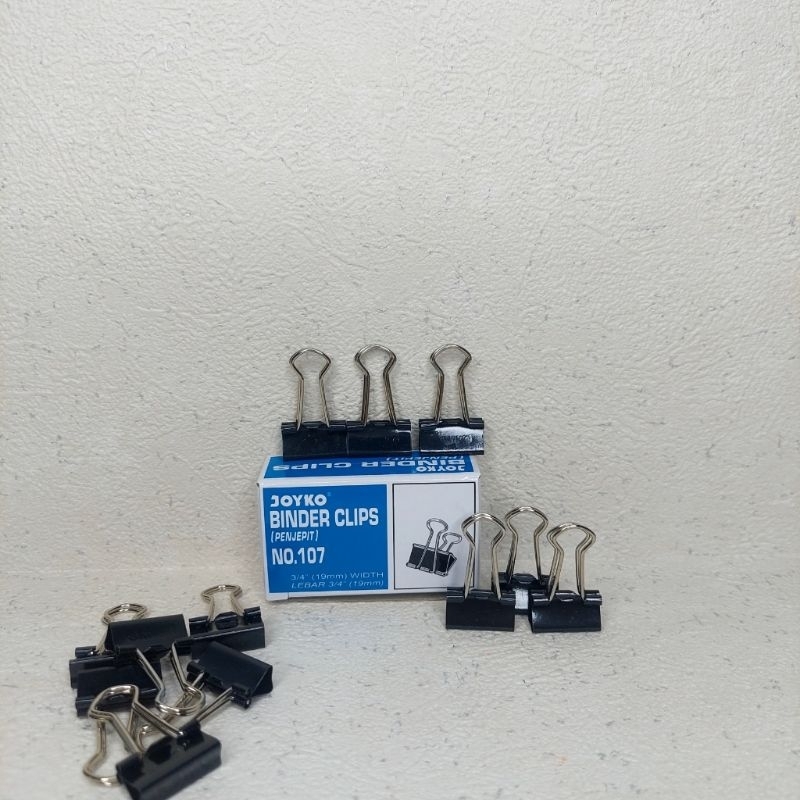 Jual Binder clip NO.107/ penjepit kertas | Shopee Indonesia