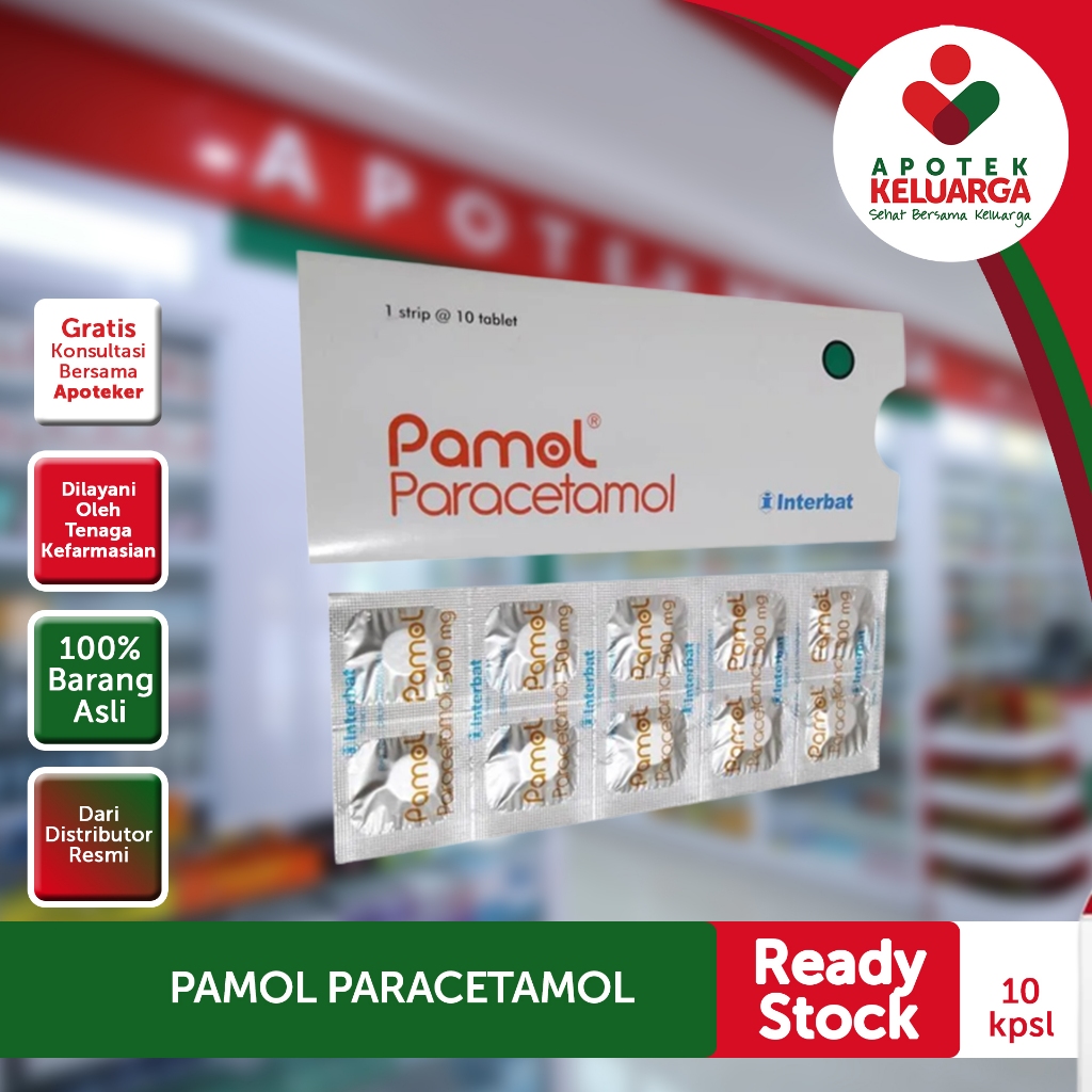 Jual Pamol 500 mg 10 Tablet #OBATDEMAM | Shopee Indonesia