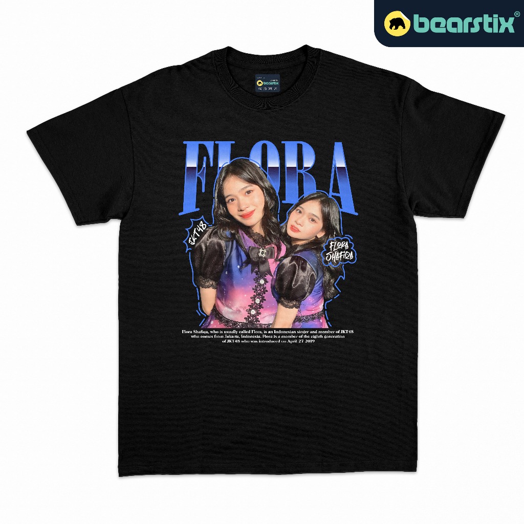 Jual BEARSTIX - Tshirt Flora JKT48 - Kaos Flora Shafiqa - Baju Wota ...