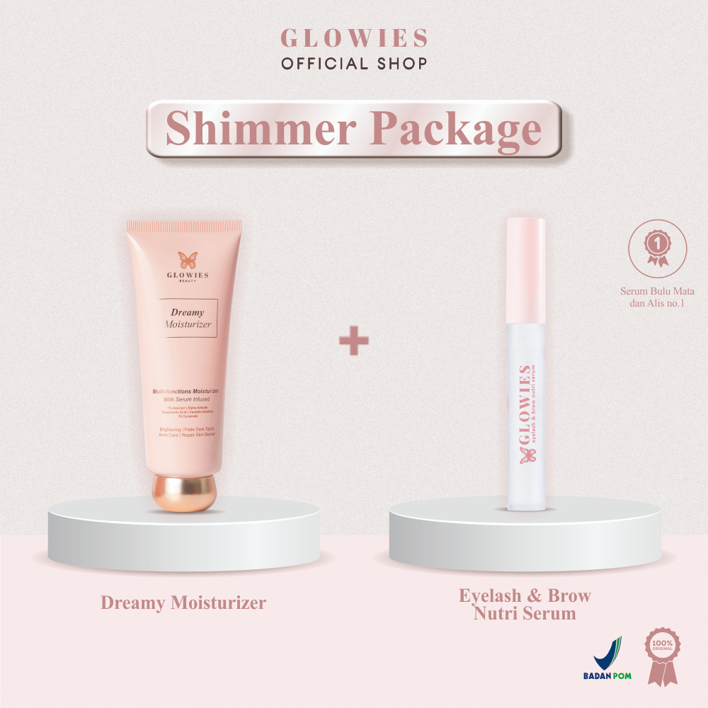 Jual GLOWIES BEAUTY | Shimmer Package | Moisturizer Glowies Beauty 80 ...