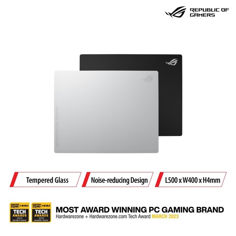 Jual ASUS ROG Moonstone Ace L Tempered Glass - Gaming Mousepad | Shopee ...