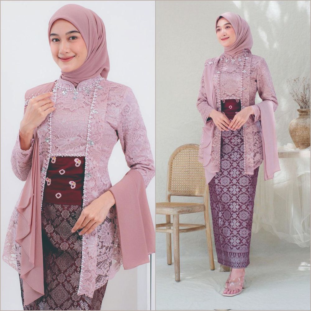 Jual TERMURAH - Kebaya Laksmi Kutubaru | Free Selendang dan Obi Belt ...