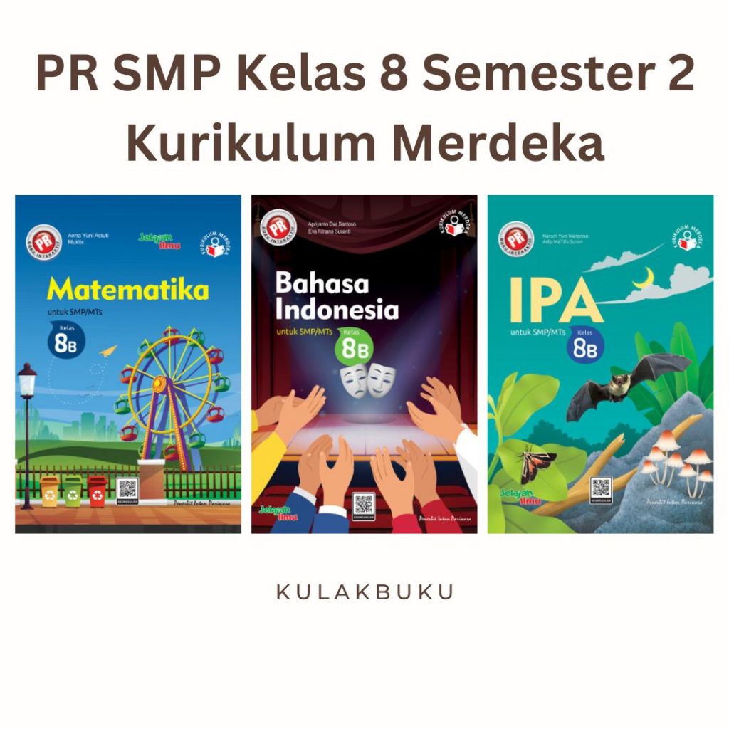 Jual BUKU PR Interaktif SMP Kelas 8,Kelas VIII Semester 2 Kurikulum Merdeka Intan Pariwara TH ...
