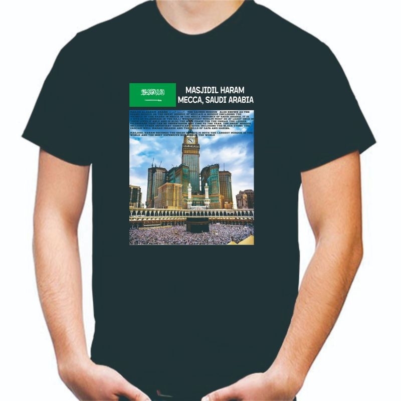 Jual Kaos T shirt Masjidil Haram Mekah Arab Saudi (ready 5xl) bisa COD ...