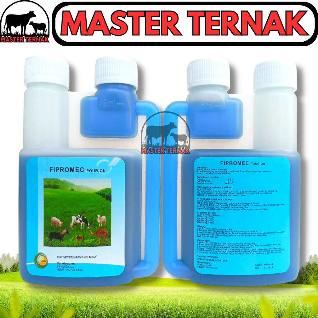 Jual FIPROMEC POUR ON 100ML - Obat Cacing Kutu Scabies Tetes untuk Sapi ...