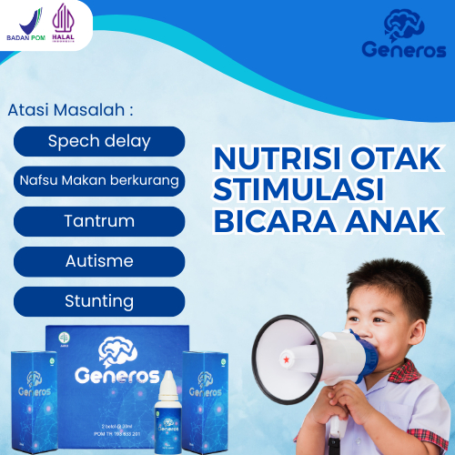 Jual Generos Nutrisi Otak Anak Atasi Speech Delay, Tantrum, dan ...