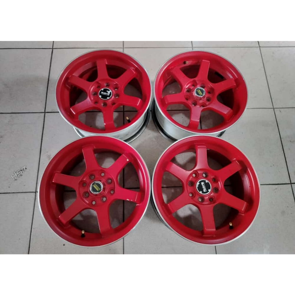 Jual Velg Racing Mobil Murah Pelek TE37 Ring 15 Lebar 7 Inch Hole 4 X 100 4 x 114,3 Offset 40 ...