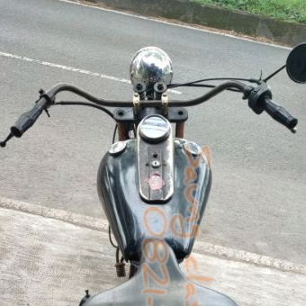 Jual stang motor custom harley / roundtank | Shopee Indonesia