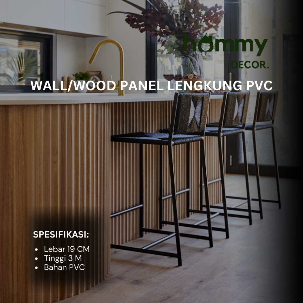 Jual Wall/Wood Panel WPC VPC Lengkung 3M X 19CM Premium Termurah dan ...