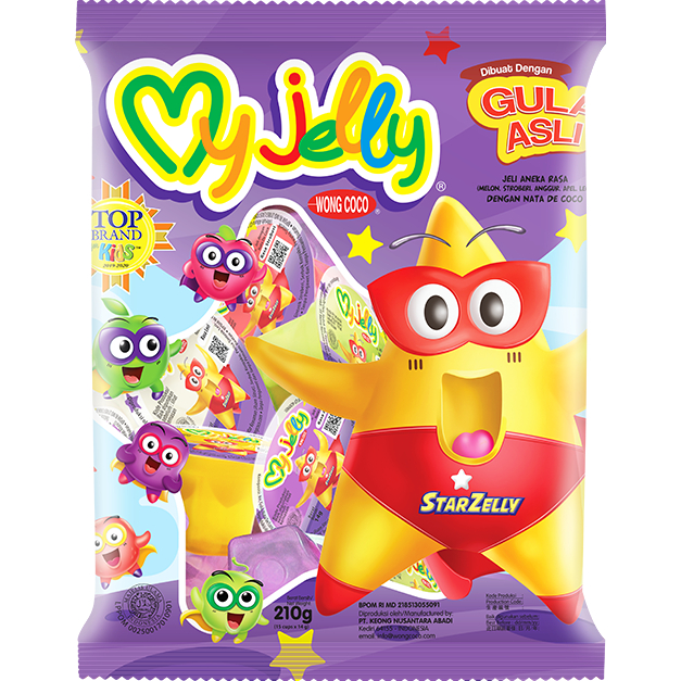 Jual My Jelly Wong Coco 420gr Jeli Aneka Rasa Buah dengan Nata De Coco ...