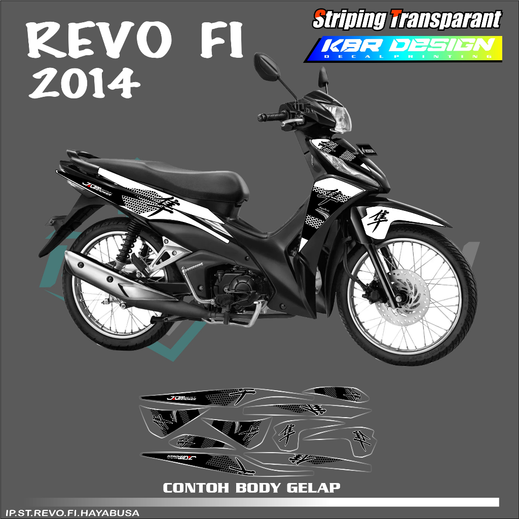 Jual REVO FI (COD) STIKER STRIPING MOTOR HONDA REVO FI - STIKER LIST ...