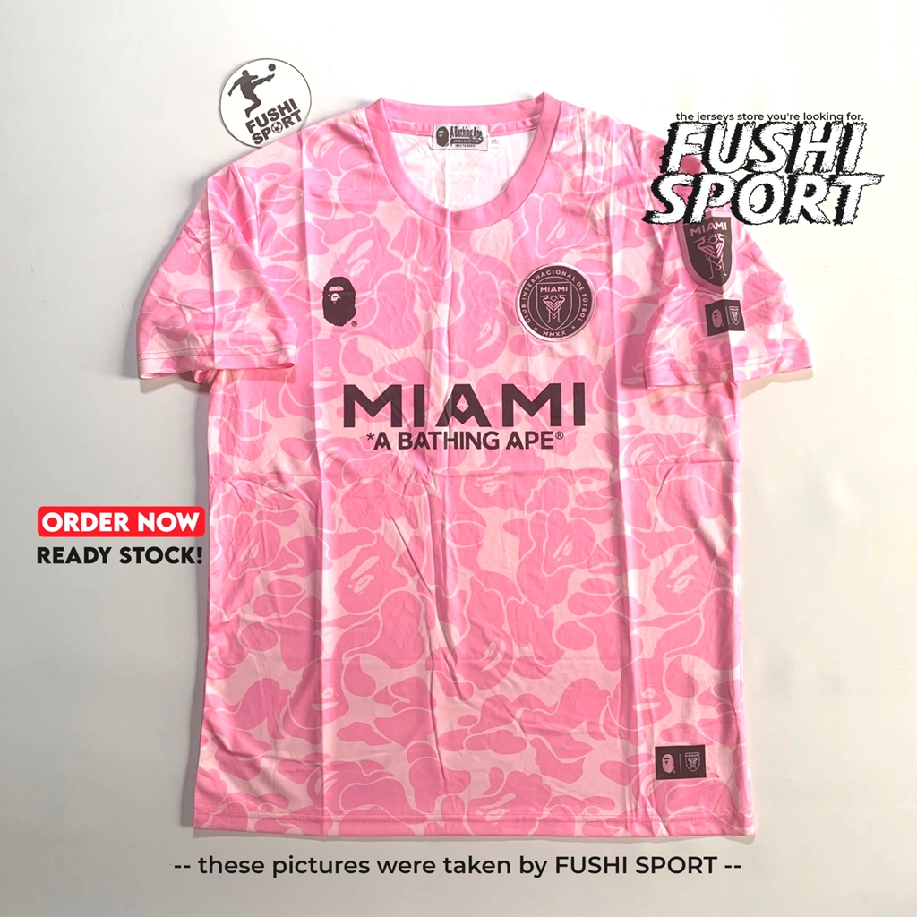 Jual Jersey Baju Bola Inter Miami Special Edition x Bape A Bathing Ape ...