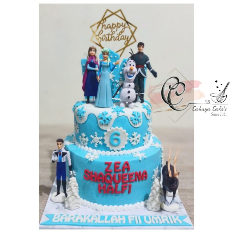 Jual Kue Ulang Tahun Elsa Frozen / Frozen Cake / Kue Ultah Elsa ...